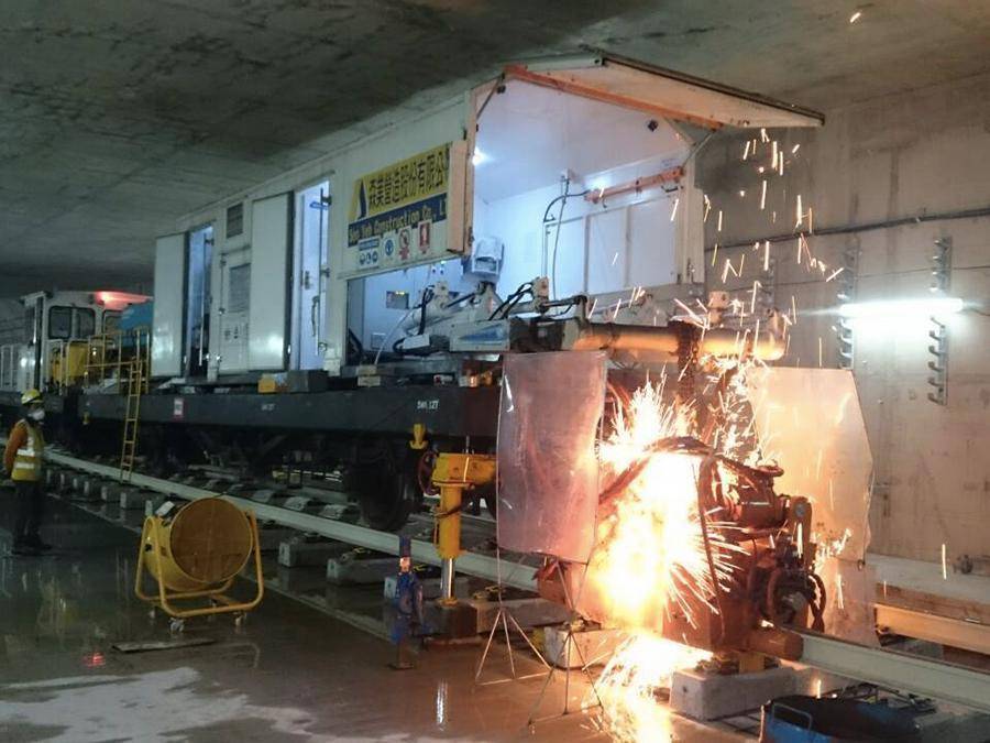 新加坡捷运市区线第三阶段钢轨火花焊接工程 森業營造股份有限公司 土木建築軌道工程公司 轨道工程